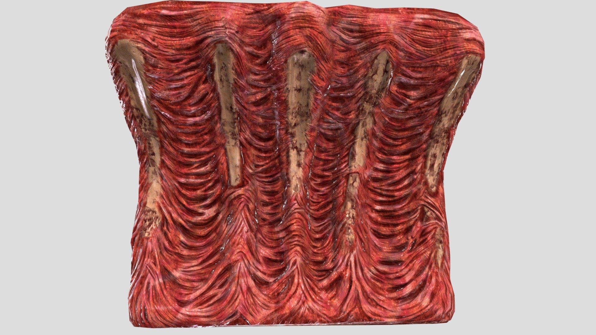 Serpent Fleshy Insides- Wall - 3D model by snoozydev [28d499b] - Sketchfab