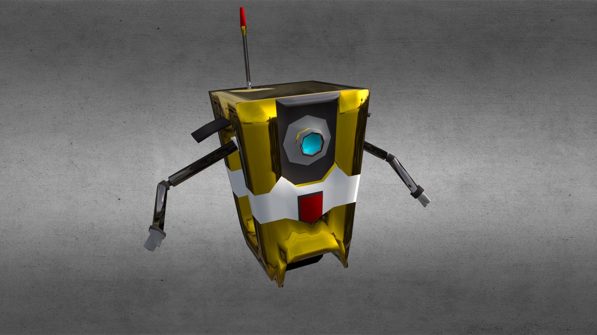 CL4P-TP - Claptrap - Low Resolution - Download Free 3D model by ...