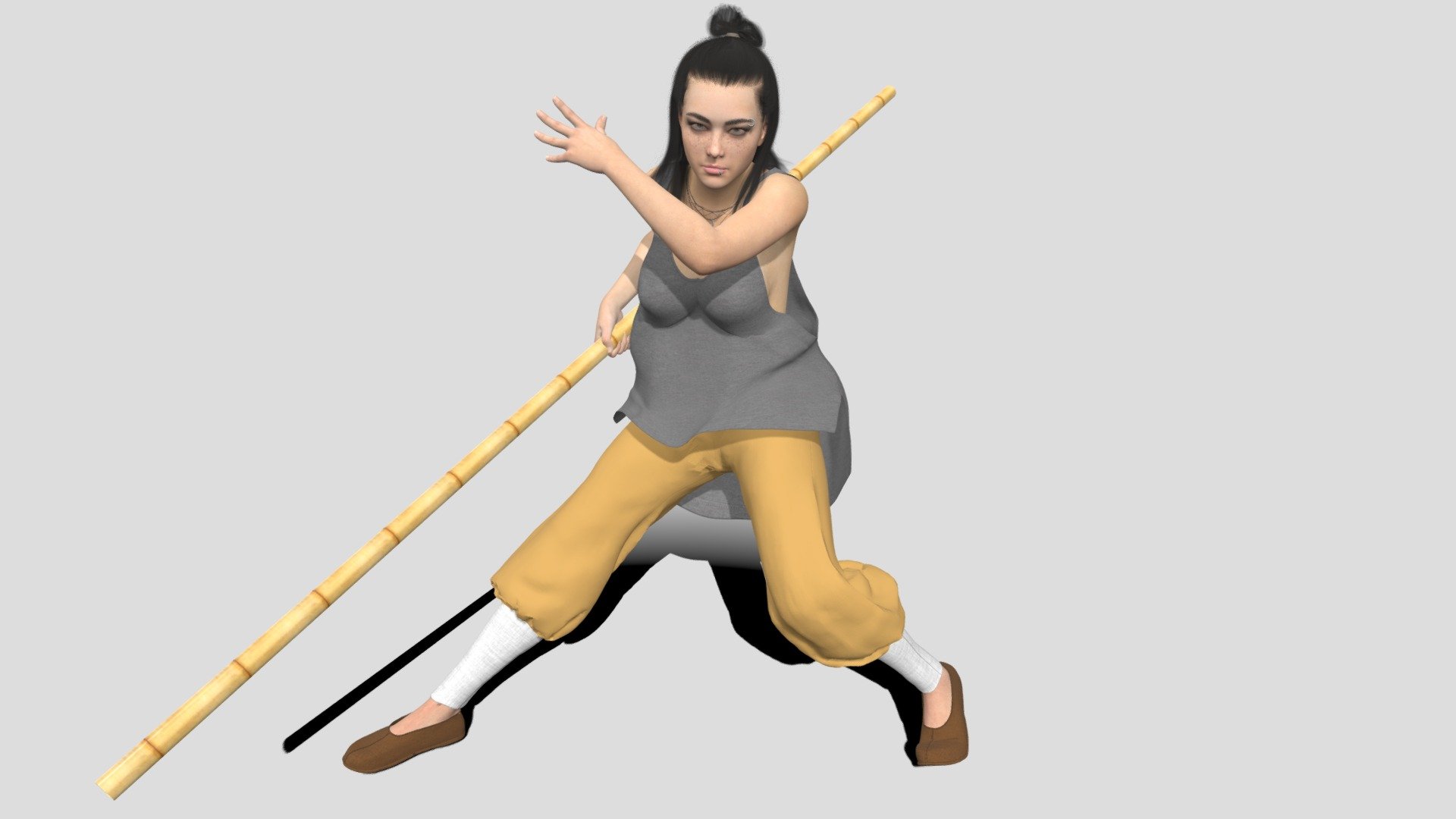 SHAOLIN FEMALE - 3D model by Yudi.Anggara [28d606f] - Sketchfab
