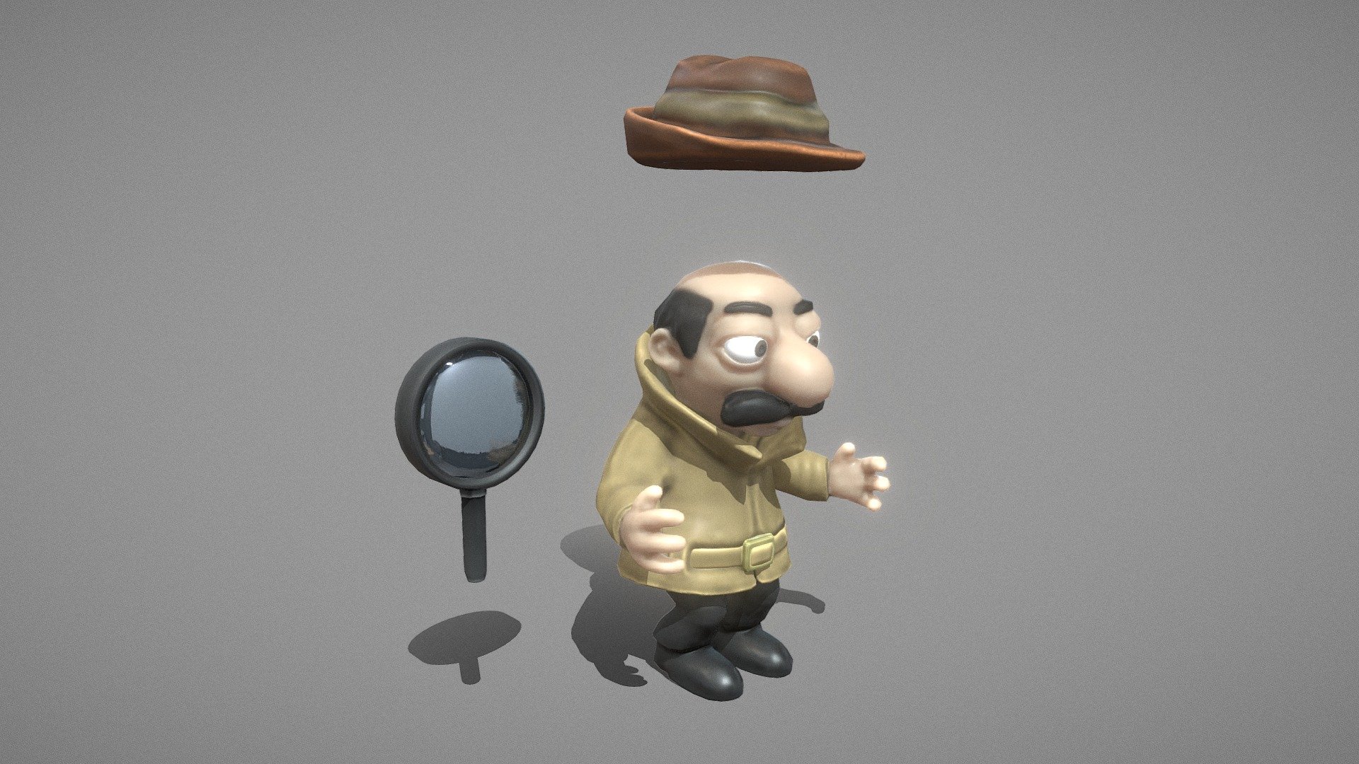 Inspector (Low-Poly Version) - Buy Royalty Free 3D model by VIS-All-3D ...
