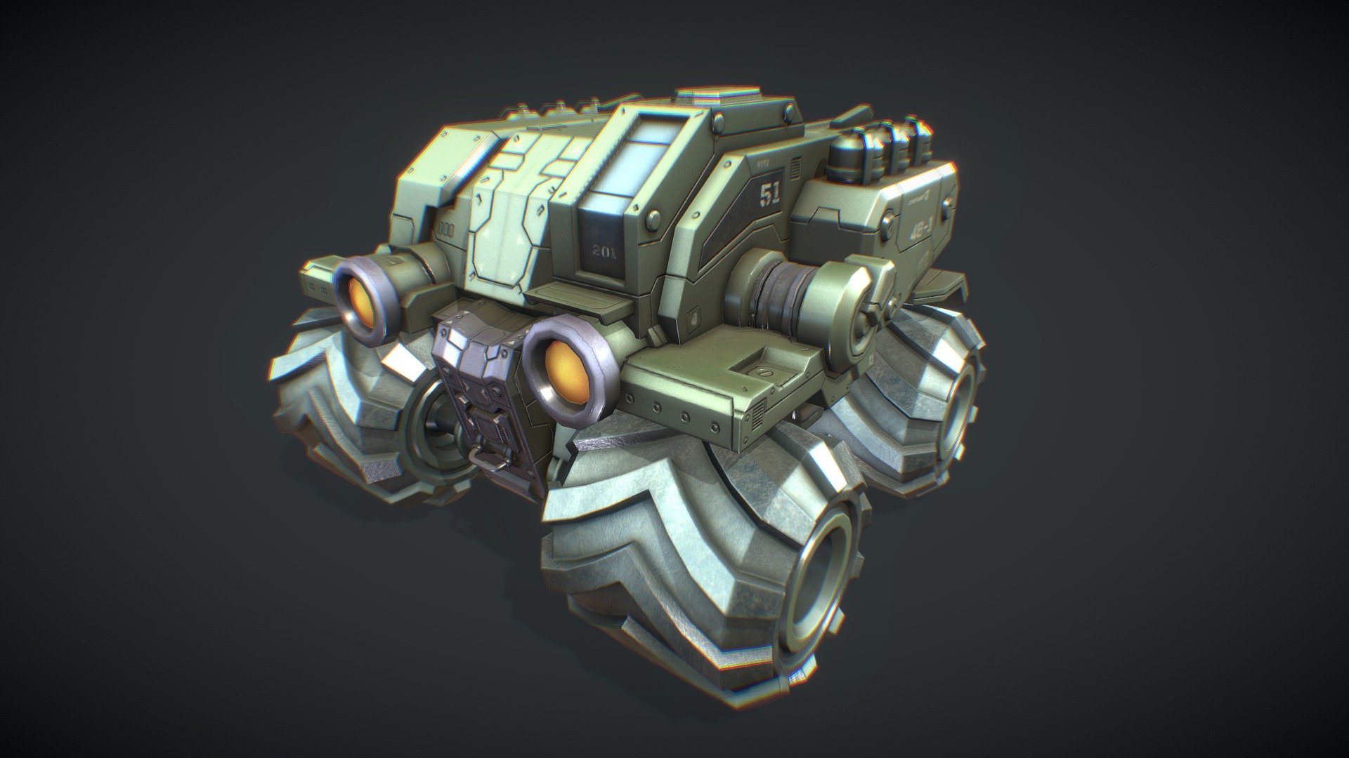 Wheel tank - Download Free 3D model by Nooxy [28d870a] - Sketchfab