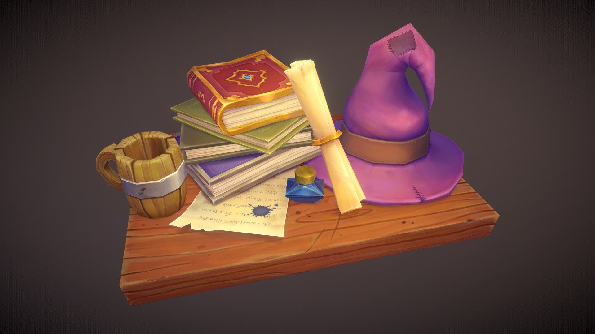 Sorcerer table - 3D model by meonika [28d9a0c] - Sketchfab