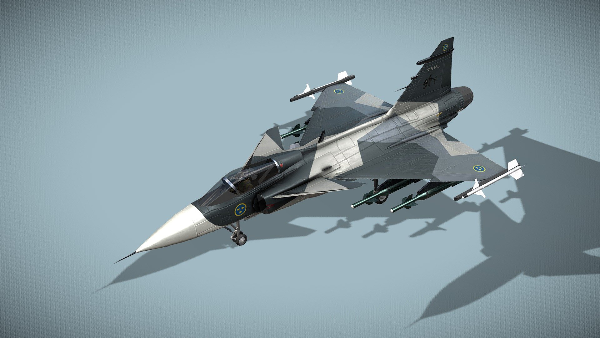 SAAB JAS-39 Gripen - Buy Royalty Free 3D model by NETRUNNER_pl [28da5c0 ...