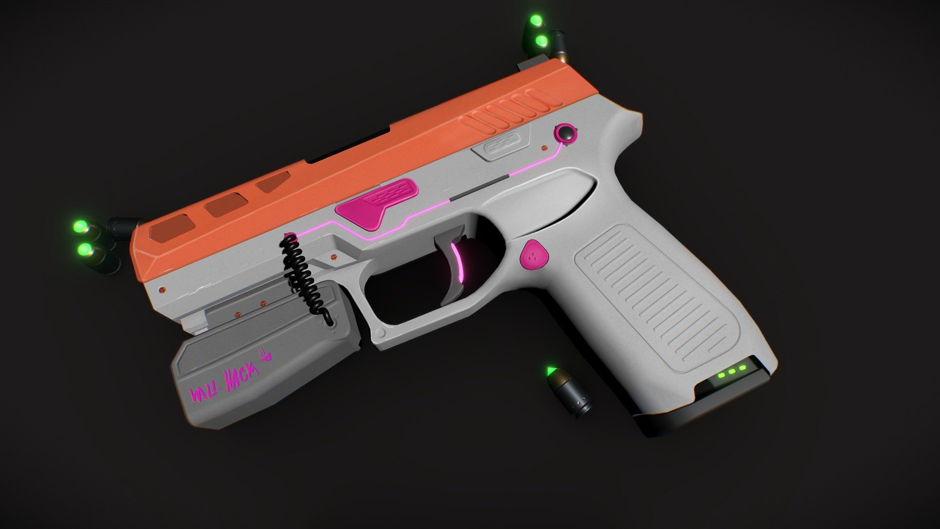 Sci-Fi Pistol - 3D model by Keven0045 [28dad1c] - Sketchfab