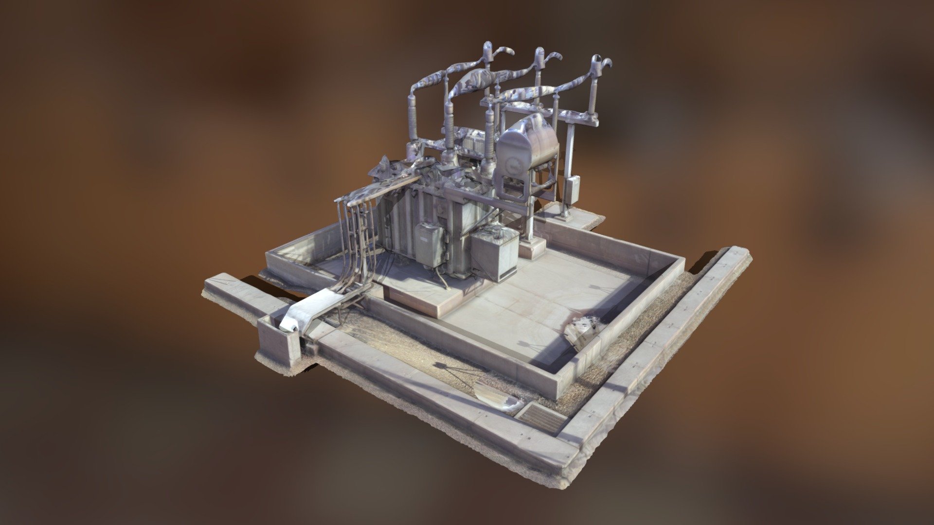 132kV ABB Transformer 3D Mesh - 3D model by Digital BIM Solutions ...