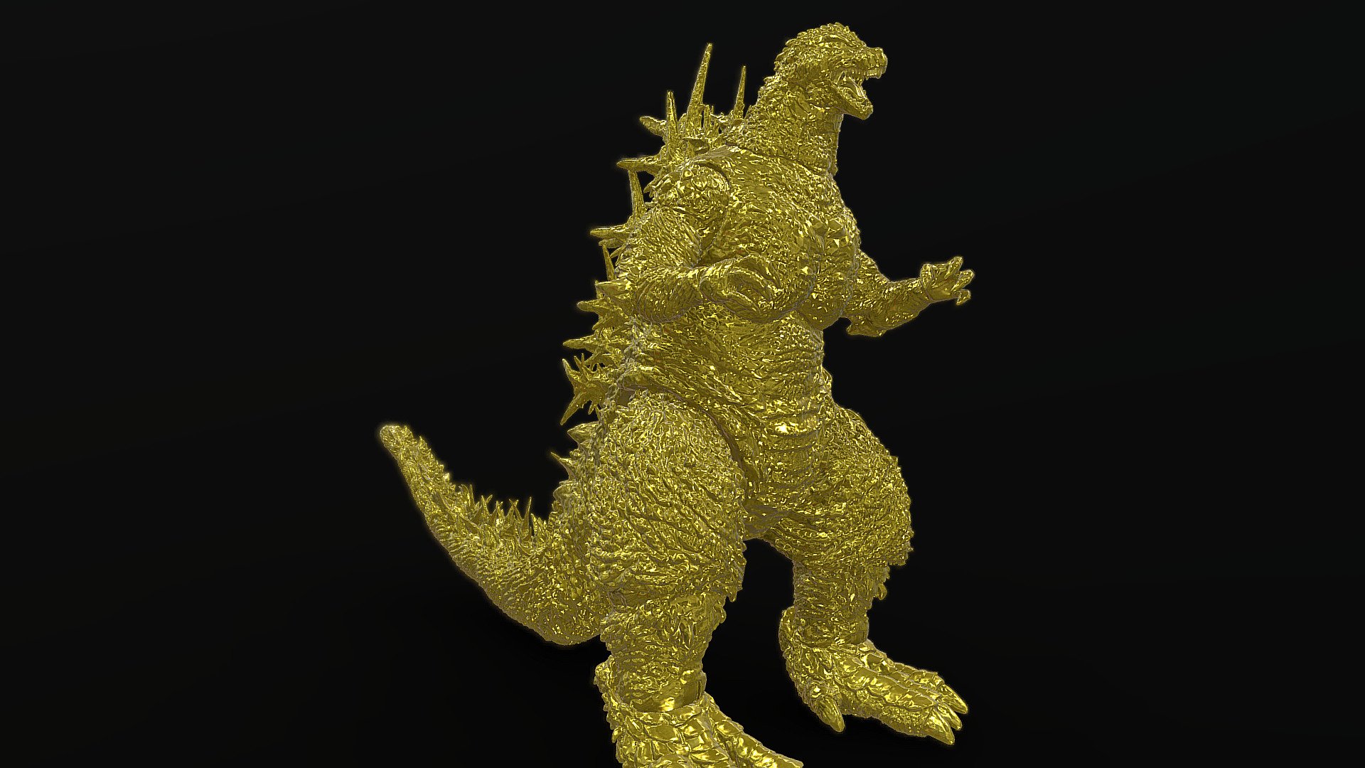 Golden Godzilla Minus One - Download Free 3D model by Laser Design ...
