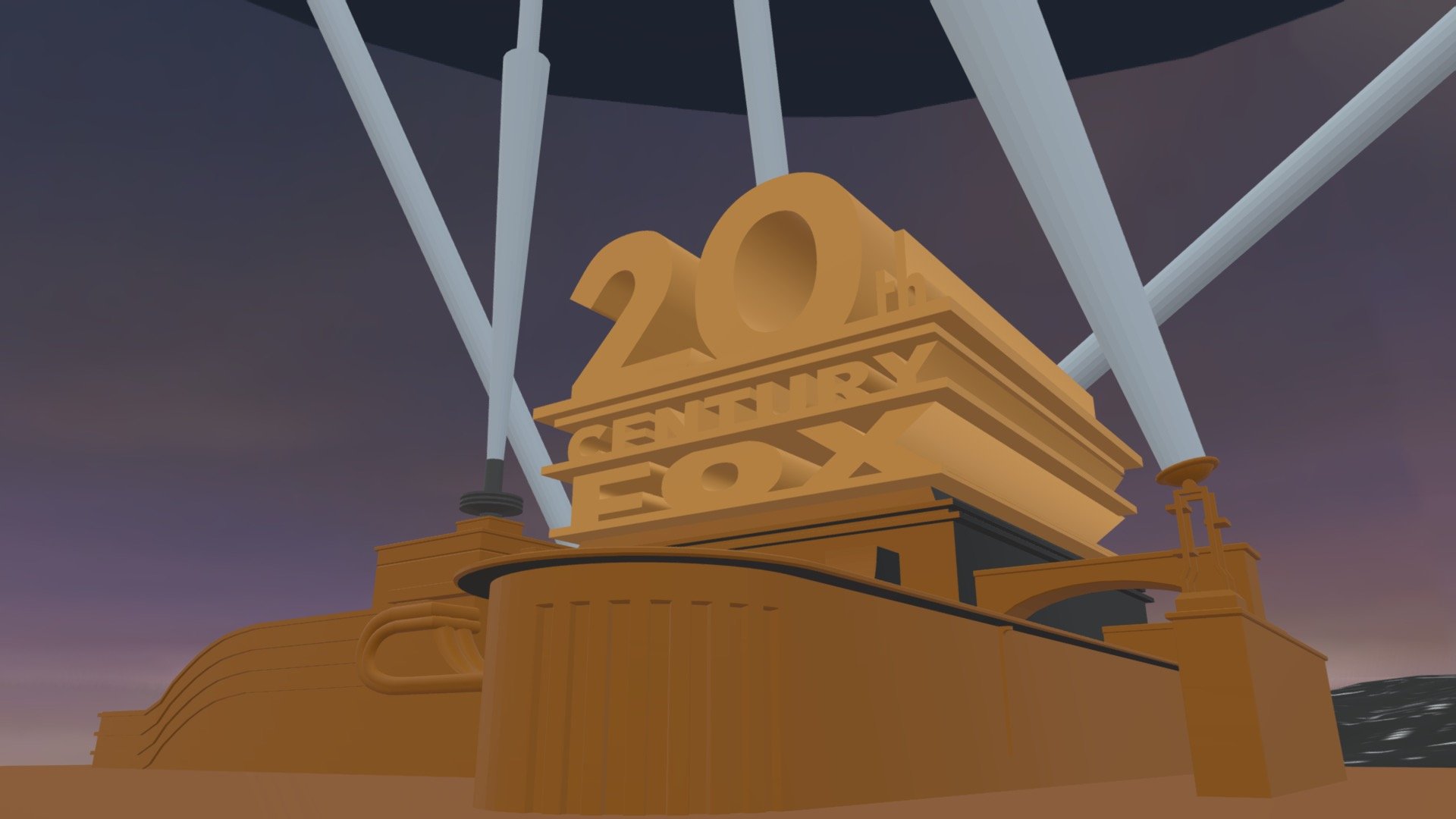 20th Century Fox Logo 3DS Max - Download Free 3D model by David ...