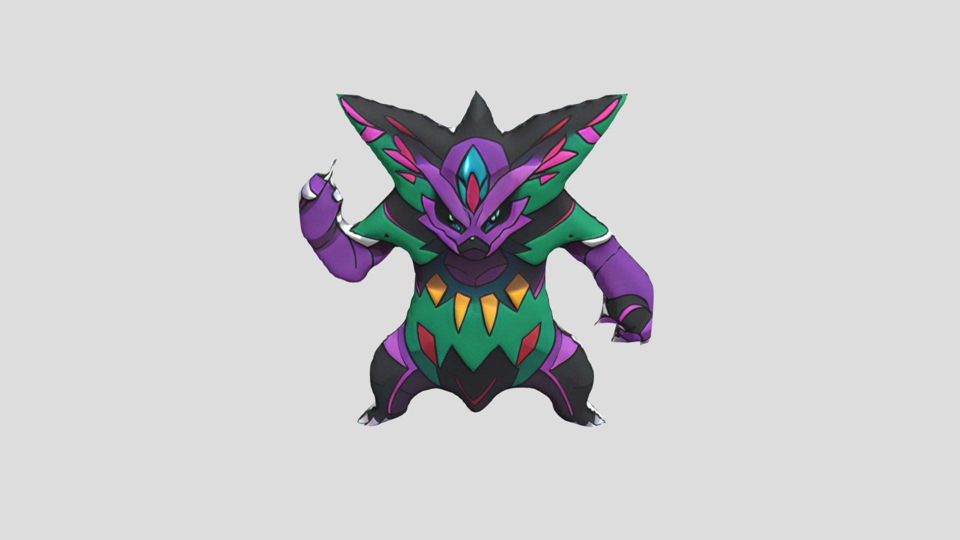 Pokemon Goal 740 - Download Free 3D model by klrxyz [28dd9d1] - Sketchfab