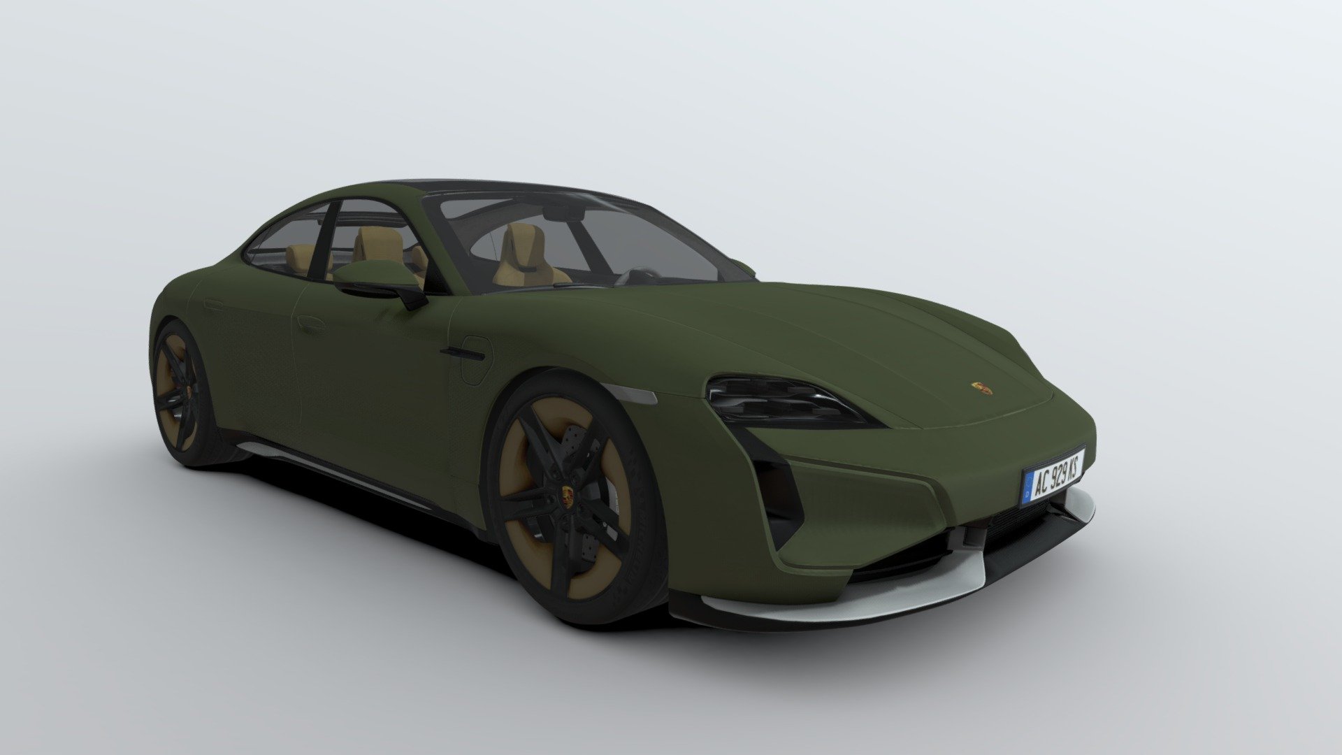 Porsche Taycan 2024 - Download Free 3D model by ModelCloud [28df32b ...