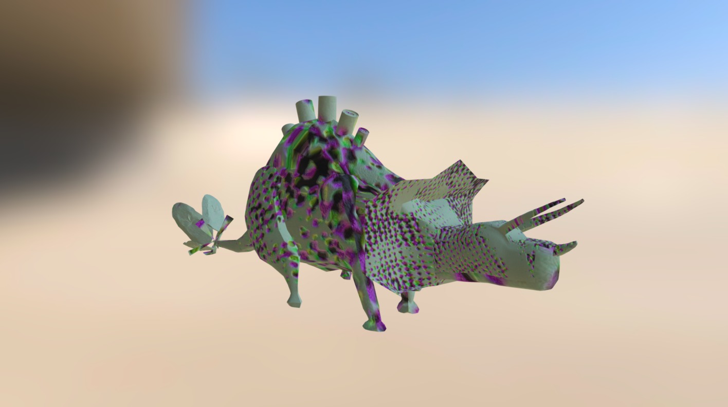 Textured Dino - 3D model by alexababin [28df4c2] - Sketchfab