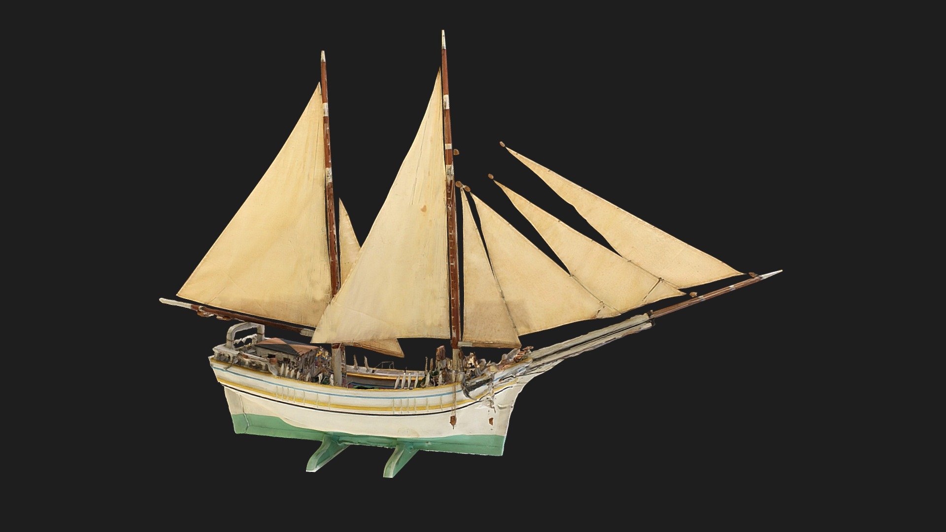 1952-5-1 Model of a Caique - 3D model by mcmanusdundee [28e063d ...