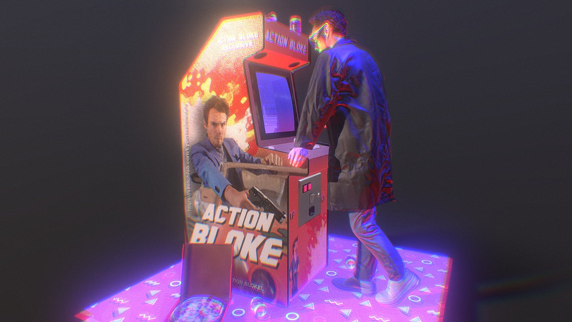 Synthwave Arcade - Buy Royalty Free 3D model by Lycortas [28e207a ...