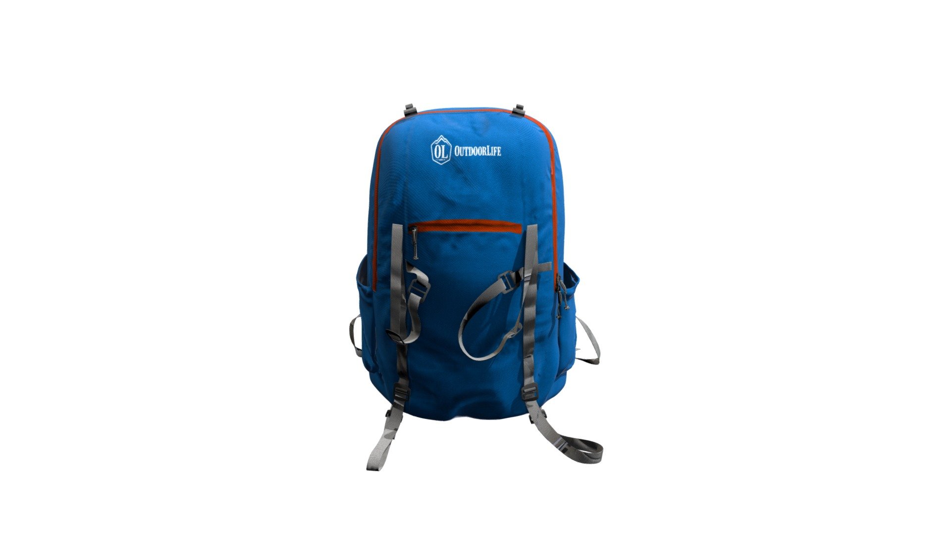 Frame Daypack (Blue) - 3D model by notacat (@iamnotacat) [28e3302 ...