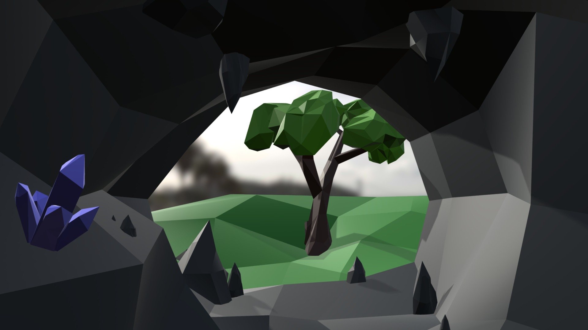 Cave Scene - Download Free 3D model by tojiro [28e3c34] - Sketchfab
