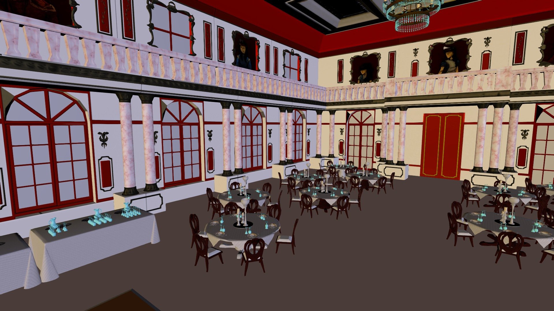 "Endure" Ballroom - 3D model by tkstasiuk [28e3d35] - Sketchfab