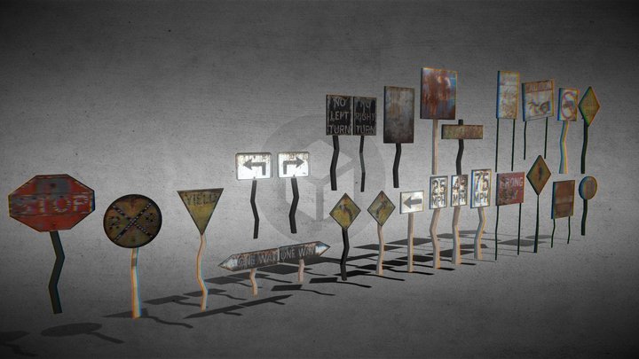 Letrero 3D models - Sketchfab