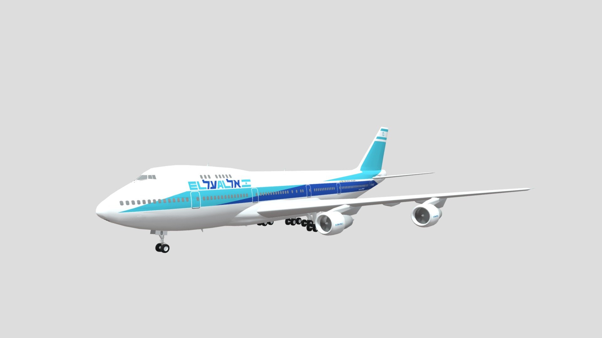 boeing 747-258B el al - Download Free 3D model by zairiq zairiq ...