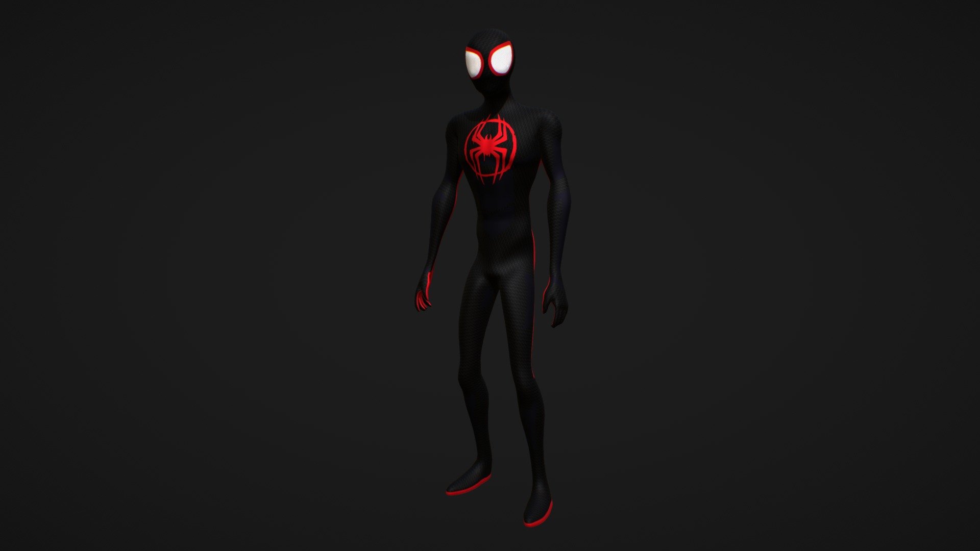 Miles Morales Spiderman Across The Spiderverse - 3D model by ...