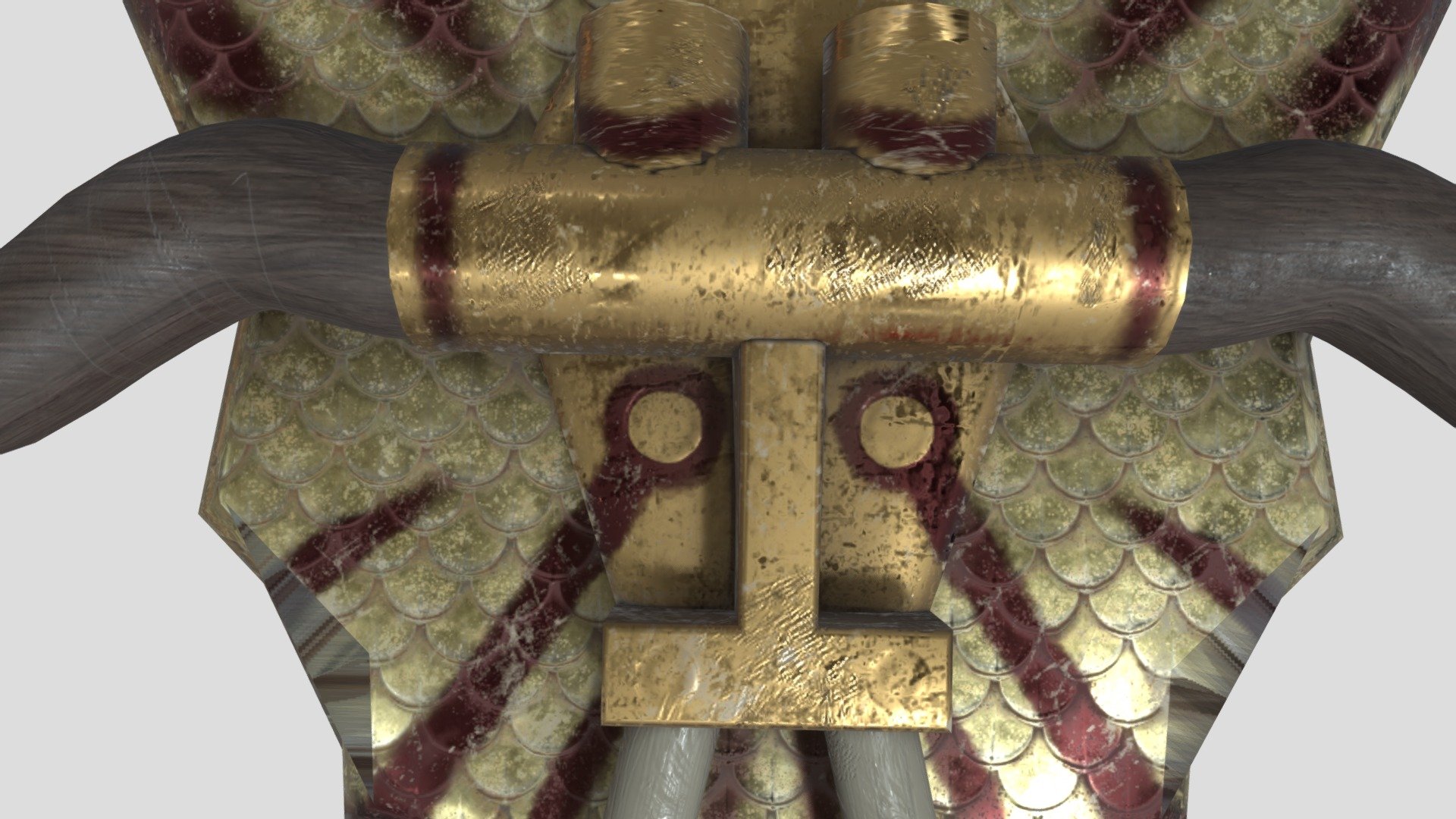 Furious Rajang-Demonlord Mace (Shield) - 3D model by oswald ...