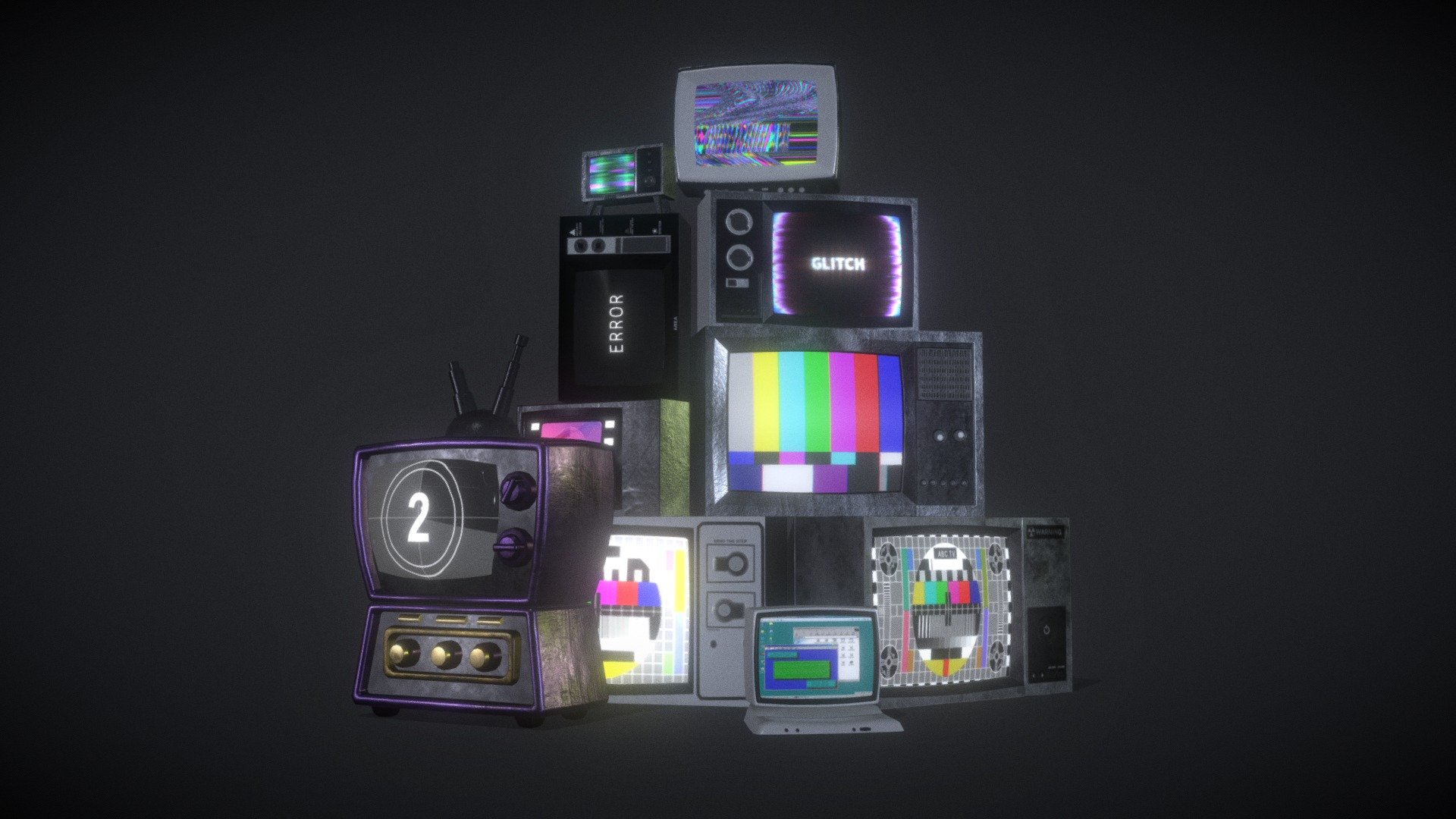 TV - Download Free 3D model by carlin.chu [28e9373] - Sketchfab