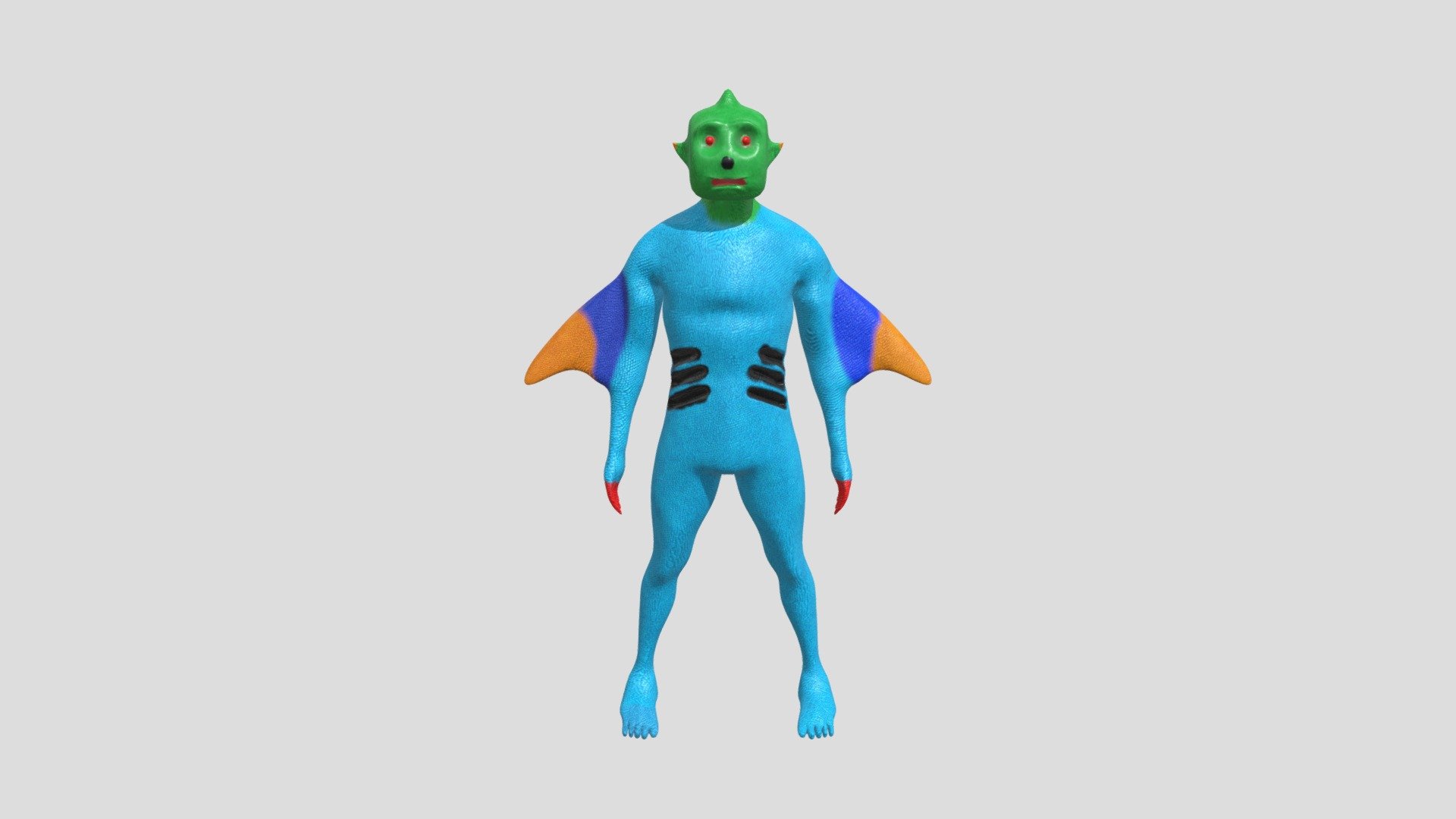 Fish_Man - Download Free 3D model by DracoTheKid (@link.net1234567890 ...