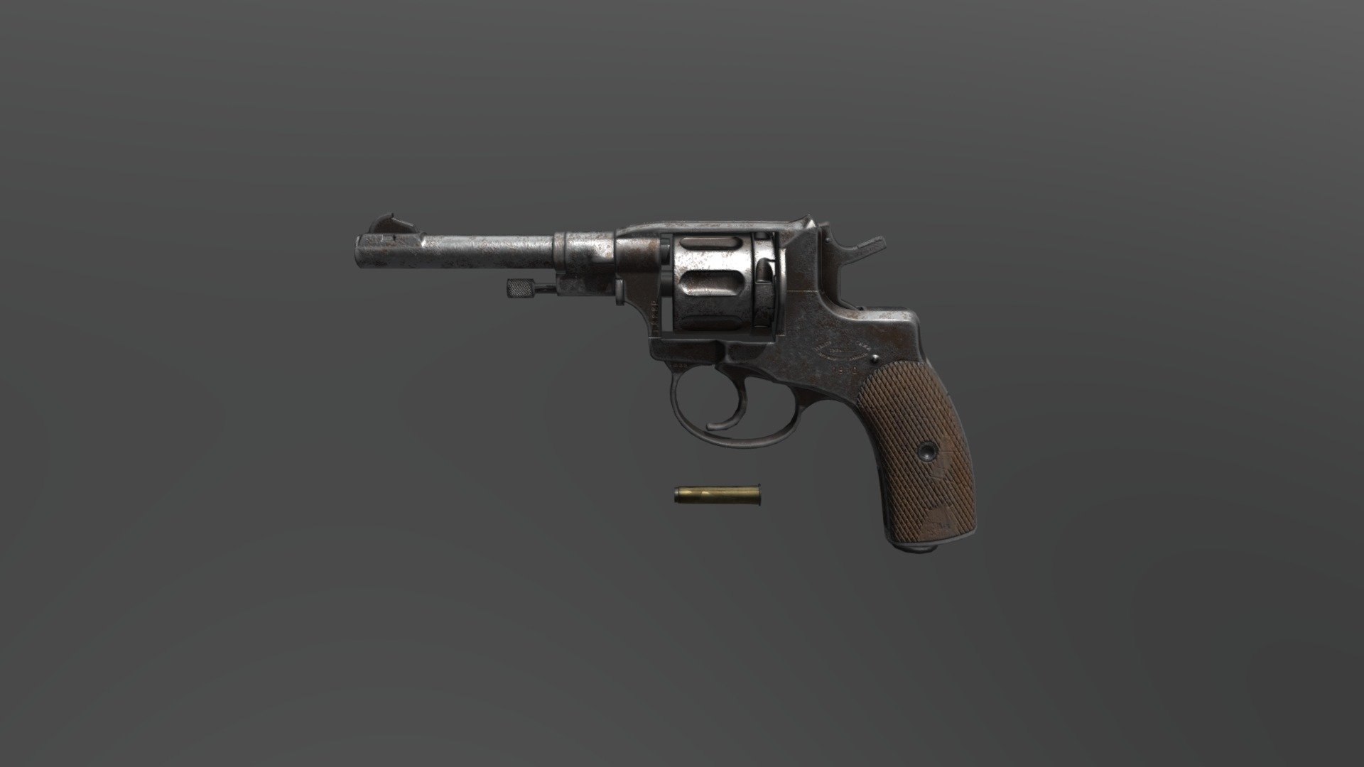 Nagan revolver 1910 - 3D model by Rise_design [28ea808] - Sketchfab