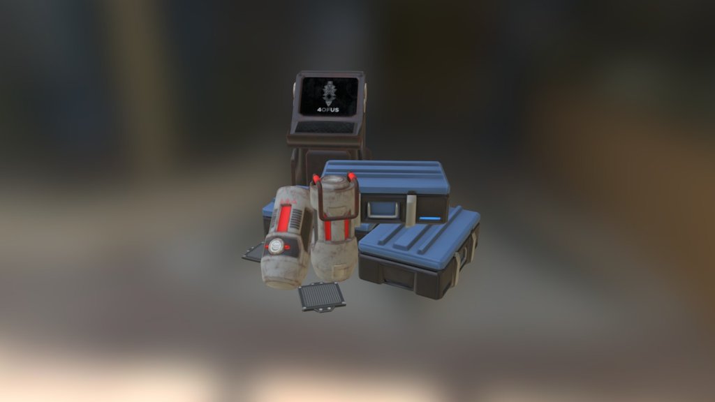 4 of Us Environment props - 3D model by Soyoon Lee (@aliencompany93 ...