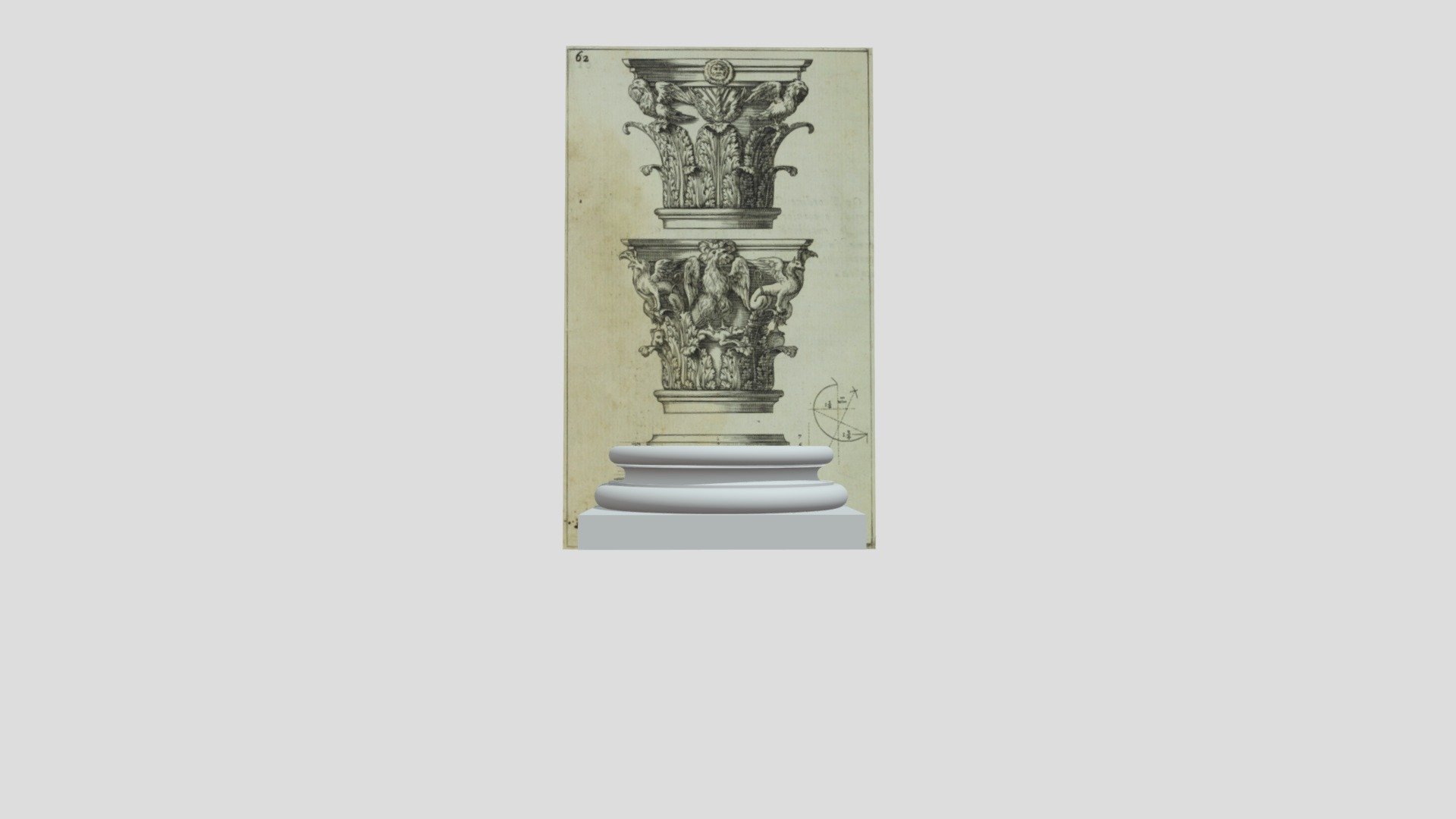 Base attica Vignola - 3D model by flaviacamagni [28eca2e] - Sketchfab