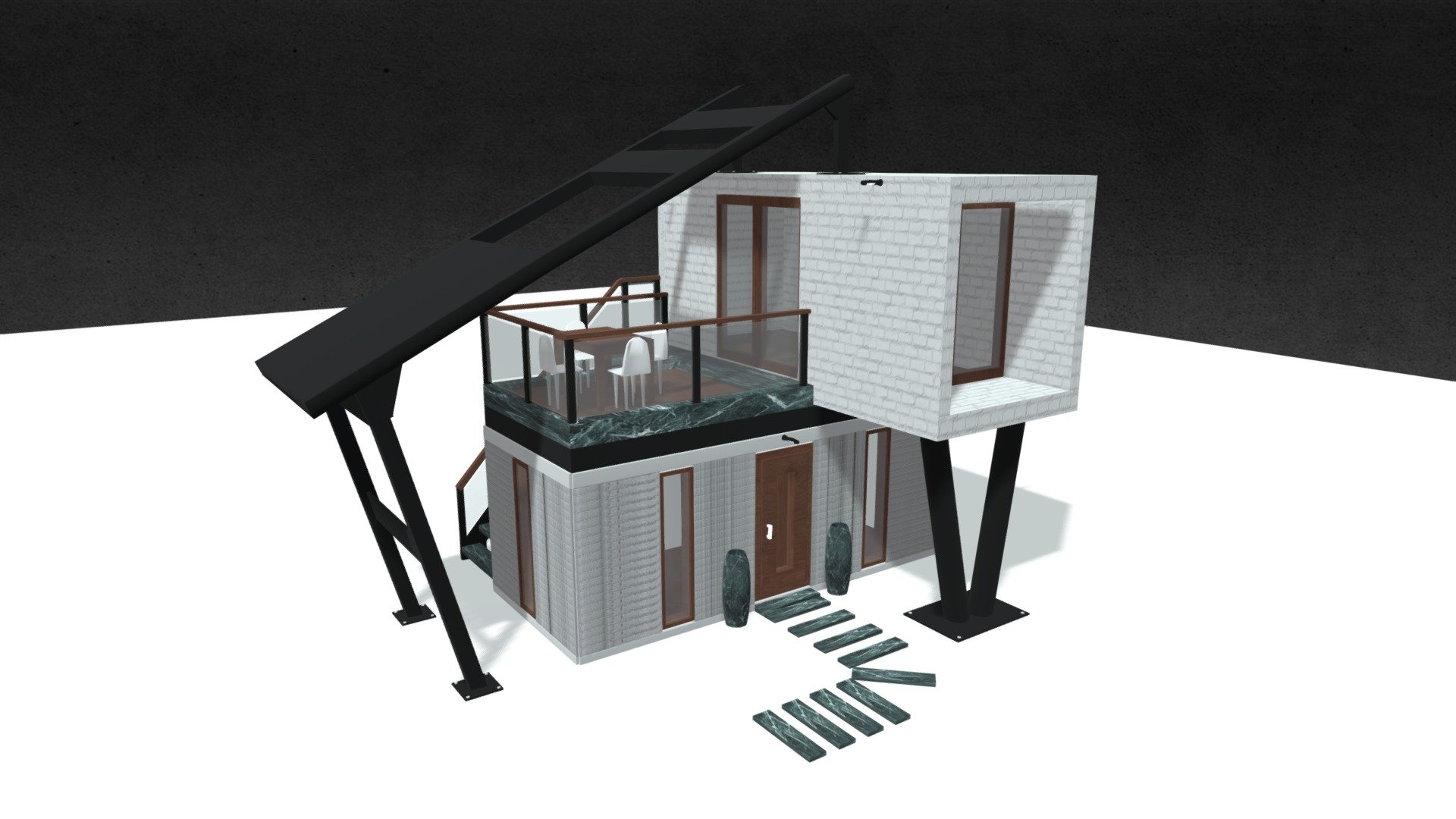 Module House | Textured - Download Free 3D model by SonerTIFTIK ...