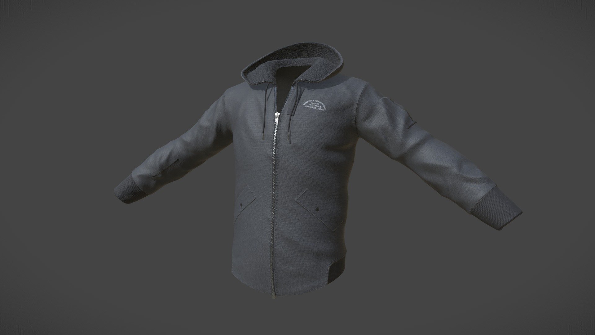 Quicksilver Men's Hana Go Water Resistant Hooded - 3D model by ...