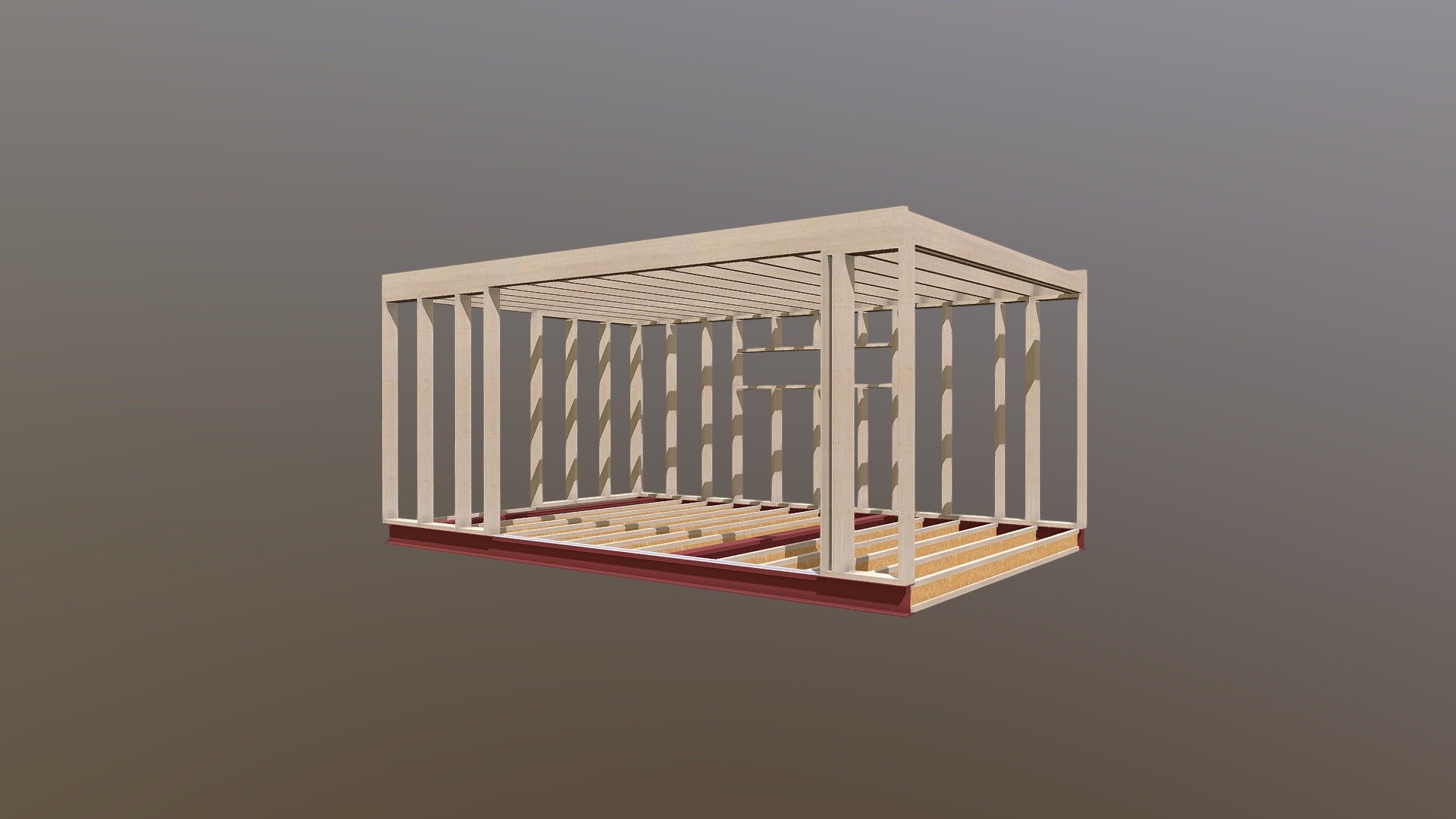 Engineered Timber Frame - 3D model by Somerset Architectural (@Somerset ...