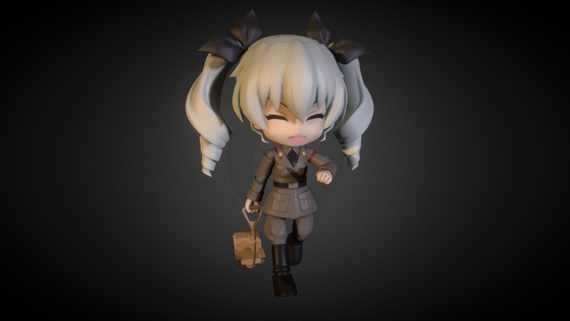 Anchovy~Girls und Panzer - 3D model by snegi5566 [28f1abc] - Sketchfab