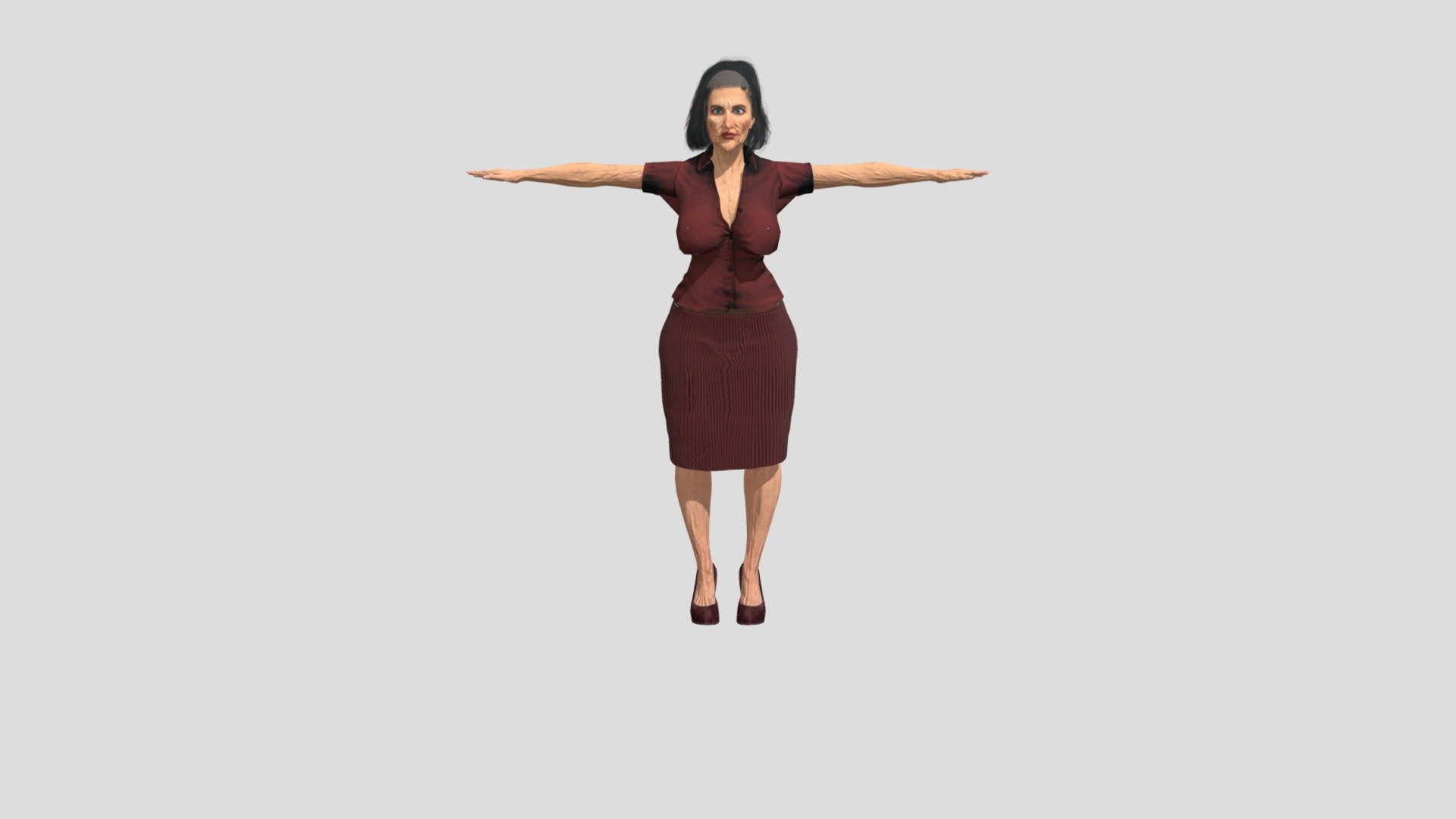 Dana Scully As Diane Simmons Realistic 1_0 - Download Free 3D model by ...