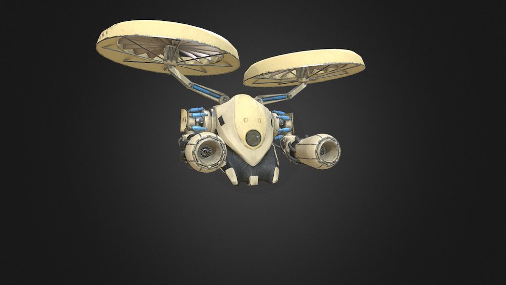 working drone 0110 - 3D model by navel35 [28f5d28] - Sketchfab