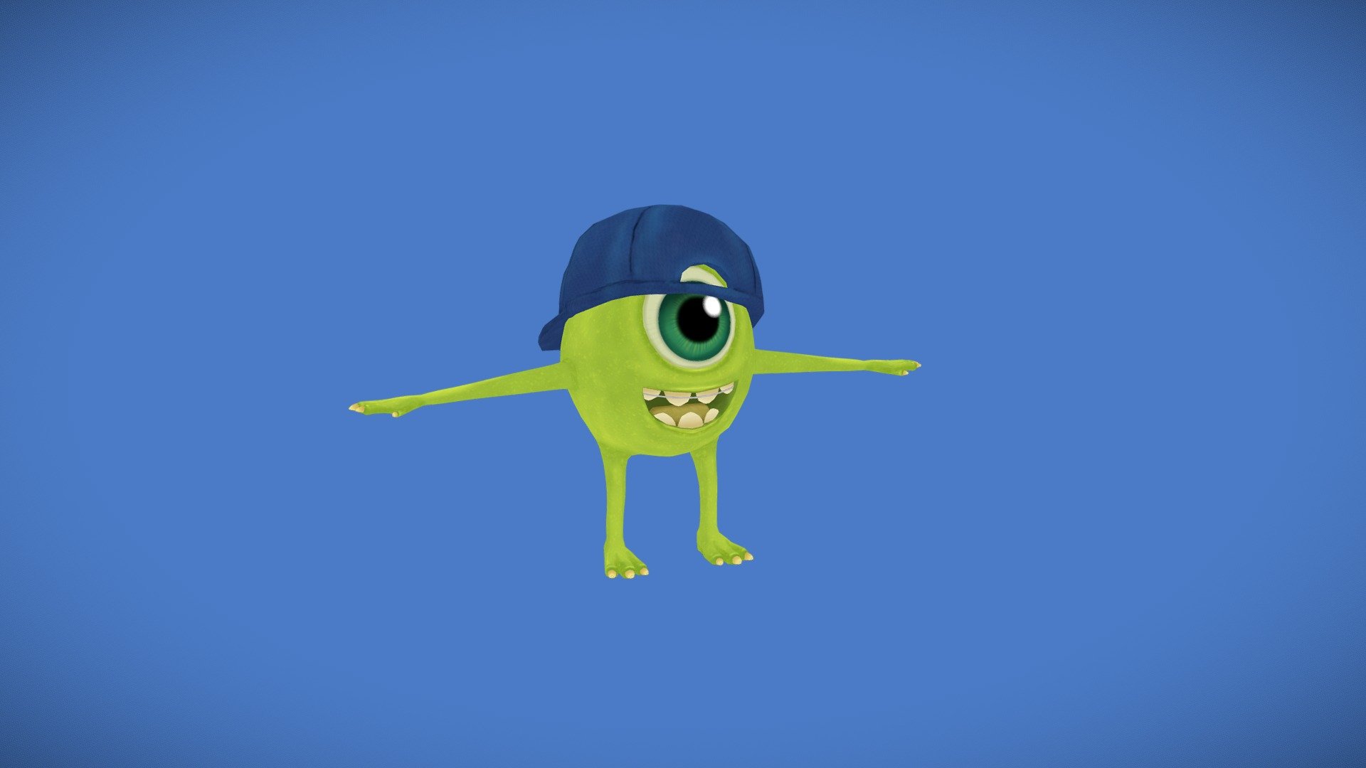 Stylized Mike Wasowski - 3D model by saicotora [28f7422] - Sketchfab