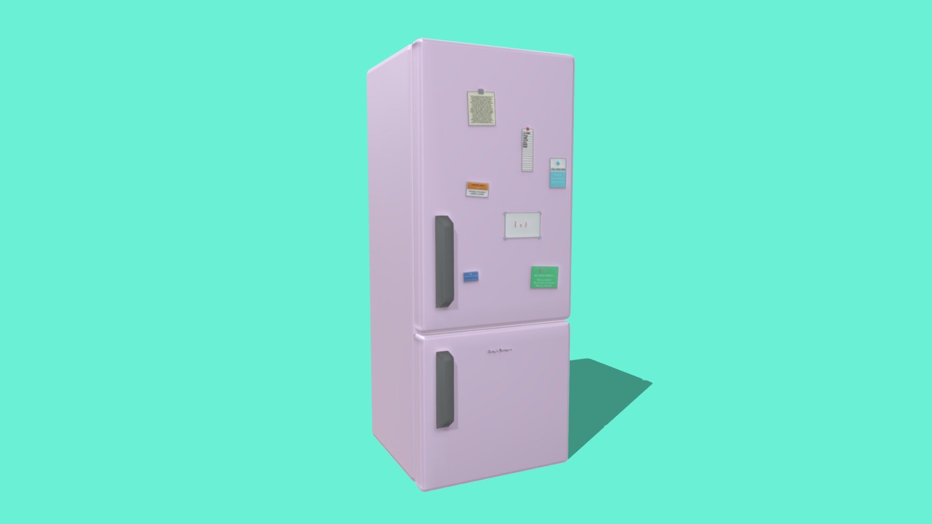 Fridge 3D Model - 3D model by CodyAqv (@1027166) [28fbdfe] - Sketchfab