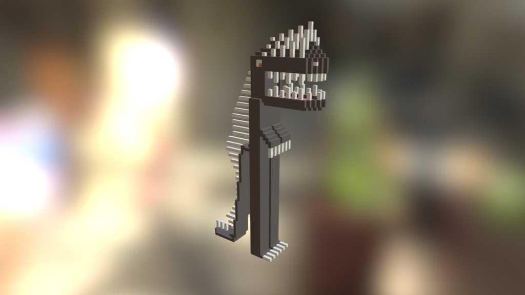 Pixel Art/Voxel Art (Monster) - Download Free 3D model by Alex_F ...