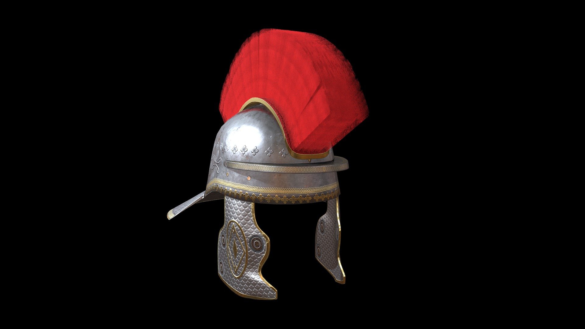 Imperial Heavy Helmet With Plumage - 3D model by DMATH [290453b ...