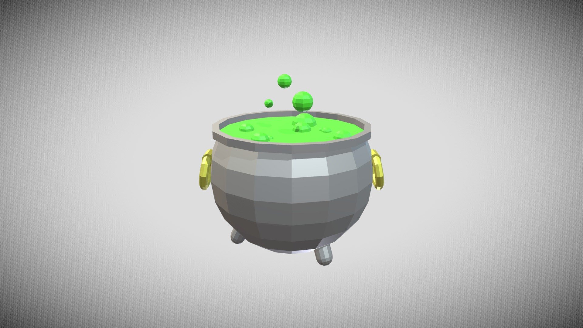 Low Poly Cauldron - 3D model by JopvanderVeen [290610a] - Sketchfab