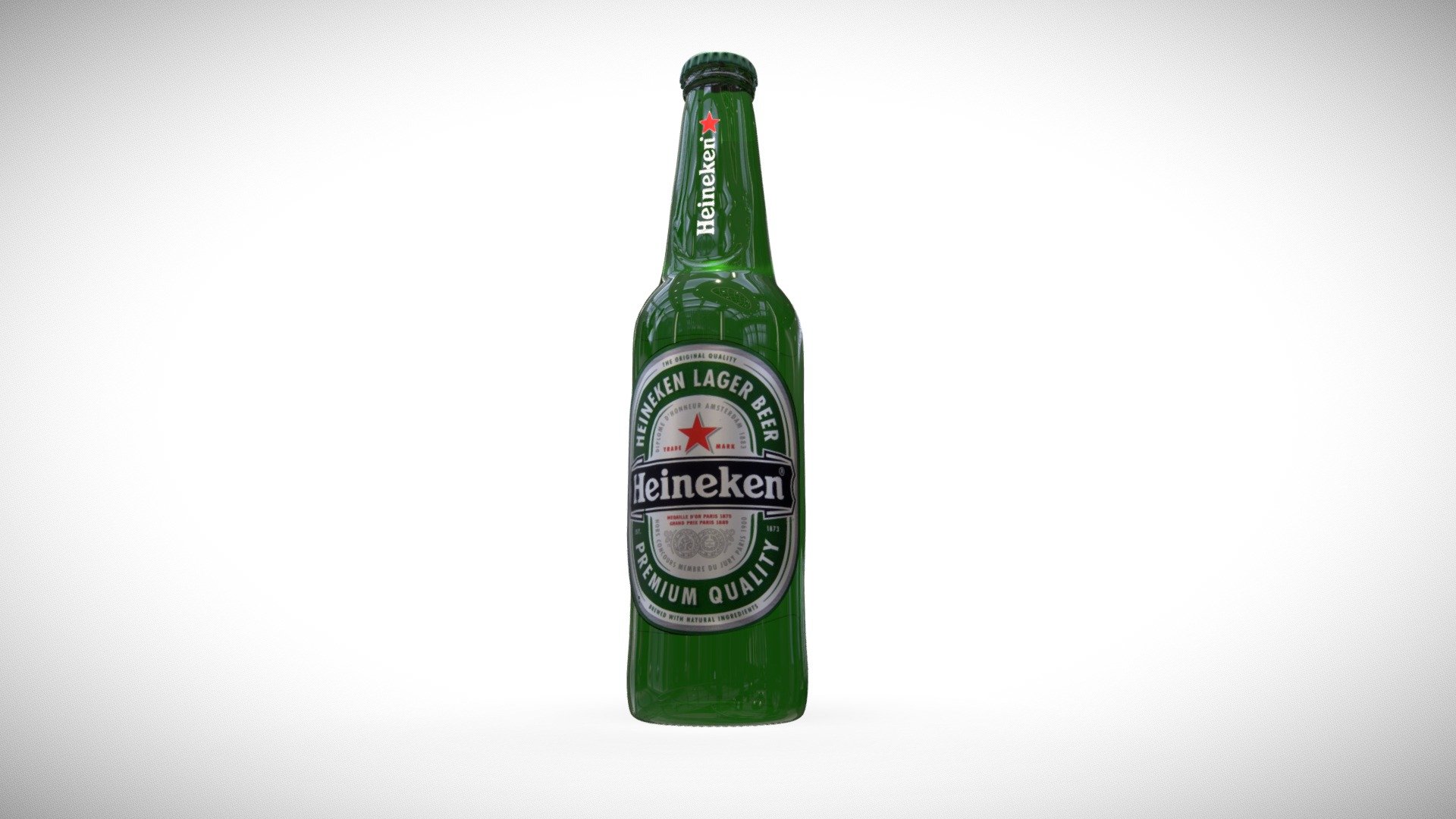 Heineken Beer Bottle - 3D model by FunctionalResearch_3D ...
