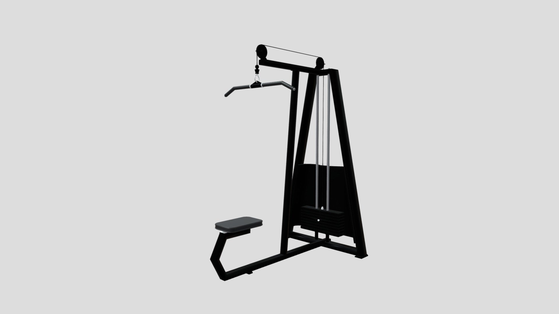Lat pulldown machine - Buy Royalty Free 3D model by digikstudio ...