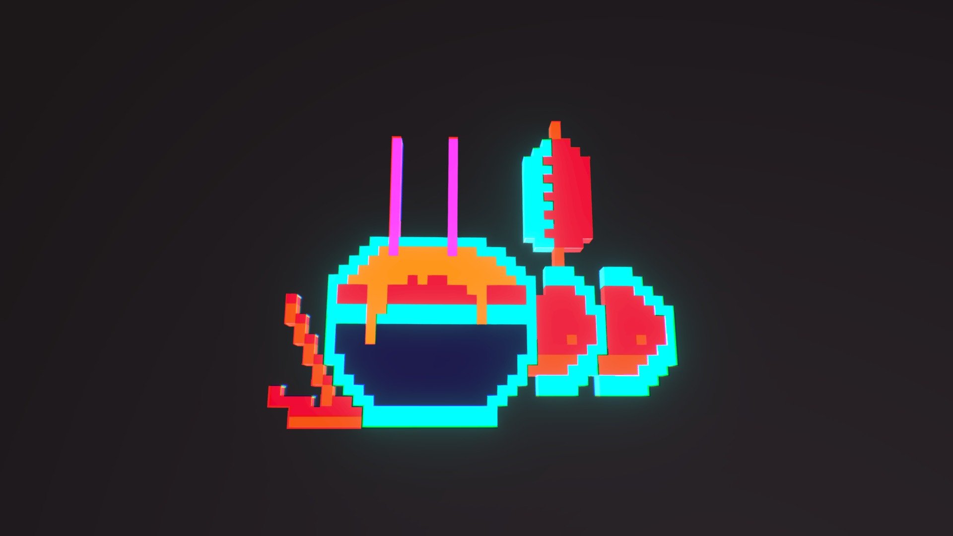 voxel (pixel) food - Download Free 3D model by alina_dreiman [2911502 ...