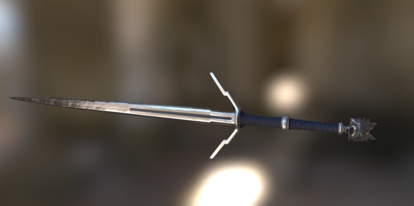 SPO2130 Witcher Sword - 3D model by Guðmundur Bjarnason (@testdriver ...