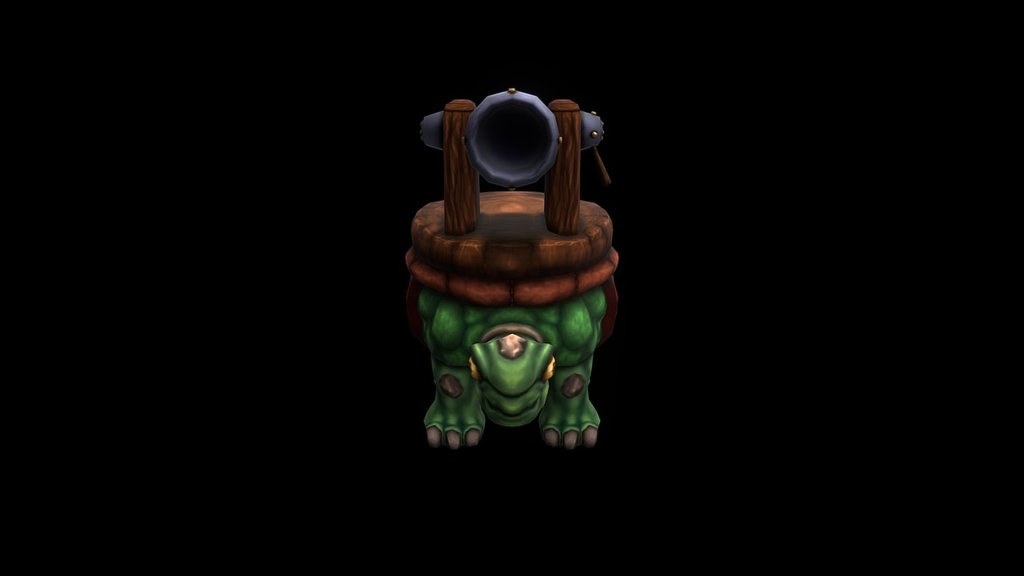 SDT - Artillery Turtle Cannon Armed - 3D model by Joseph Jinn ...