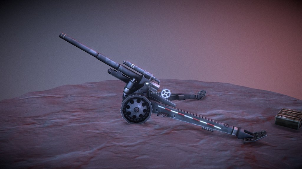 15 cm sFH 18 howitzer - 3D model by mrsanya333 [291c342] - Sketchfab