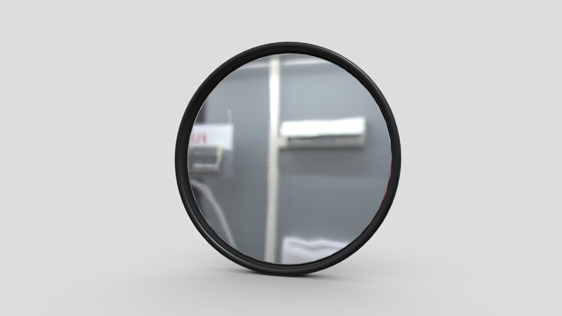 Wood round mirror - Buy Royalty Free 3D model by interior model ...