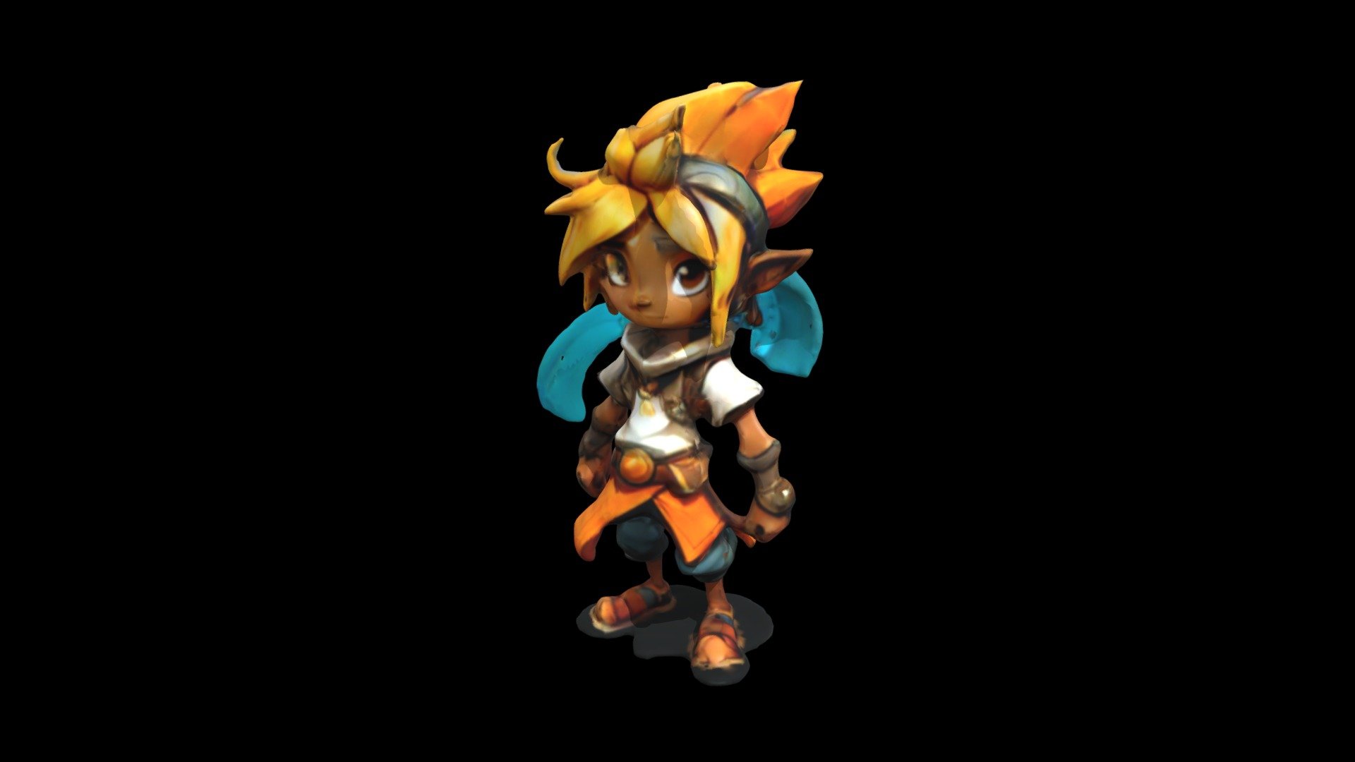 Cardinal Ruler Vadoma, a young elf with blonde h - Download Free 3D ...
