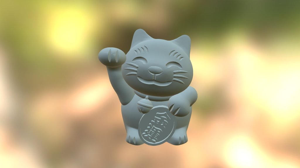 Maneki-neko -money Cat- - 3D model by FacFox (@michaeledi) [29248cd ...