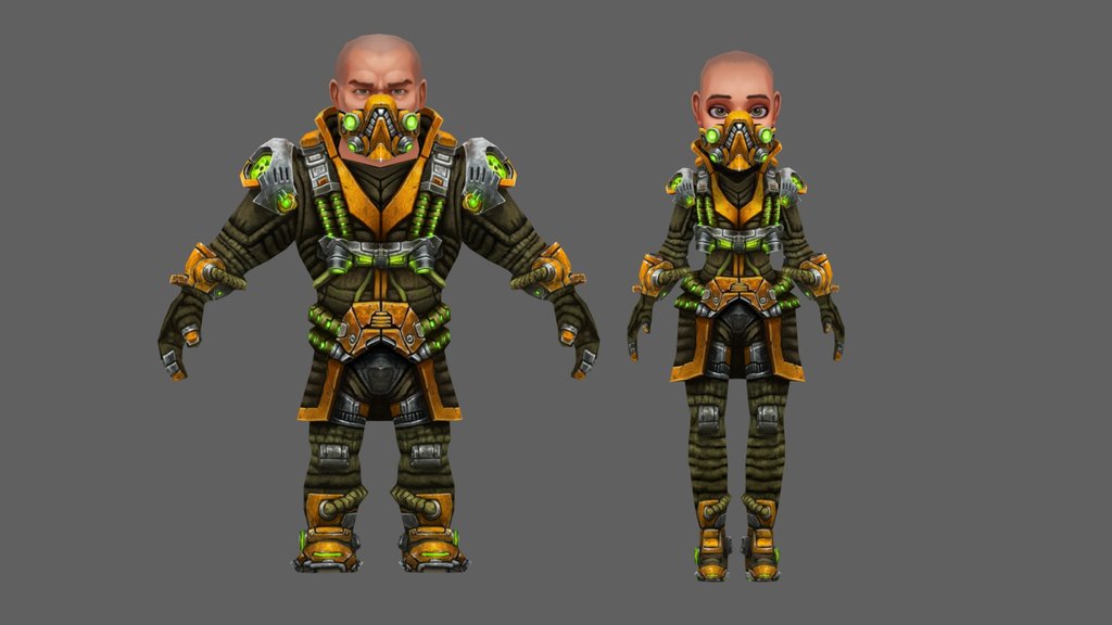 Hand Painted - Characters - A 3D model collection by gabiroska12 ...