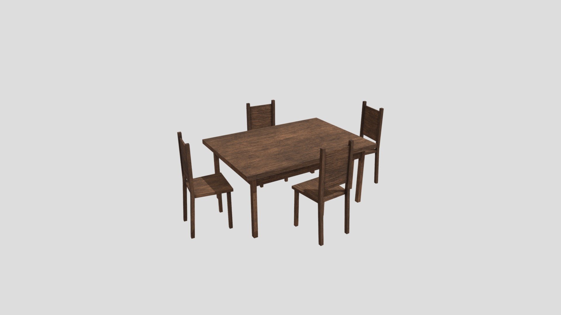 Table And Chair - Download Free 3D model by wagnerlima07 [292d33c ...